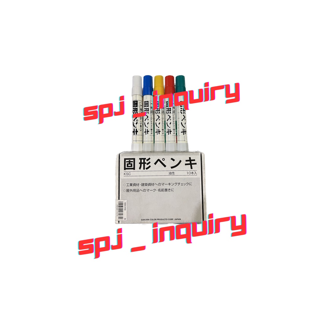 Jual Spidol Solid Steel Marker Sakura Penanda Besi Permanent | Shopee ...