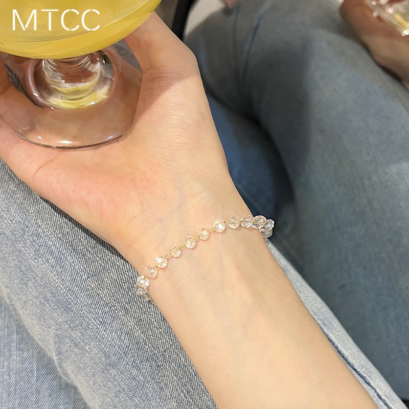 Jual Julie Gelang Manik-Manik Kristal Putih Untuk Musim Panas White ...