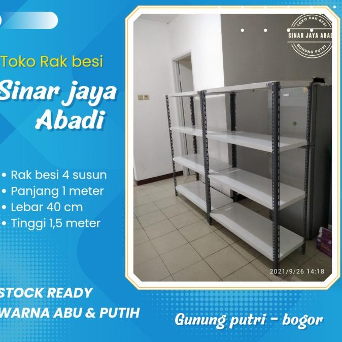 Jual Rak Besi 4 Susun Anti Rayap Anti Karat 100X40X150 | Shopee Indonesia