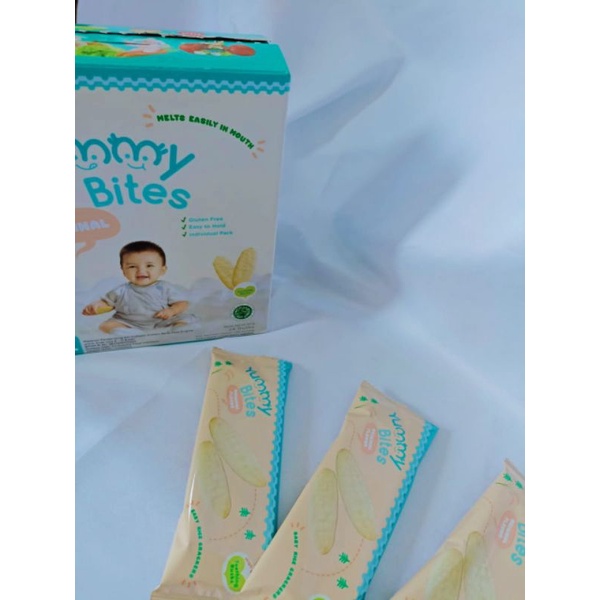 Jual Yummy Bites Snack MPASI Bayi / Crackers Latihan Mengunyah Bayi ...