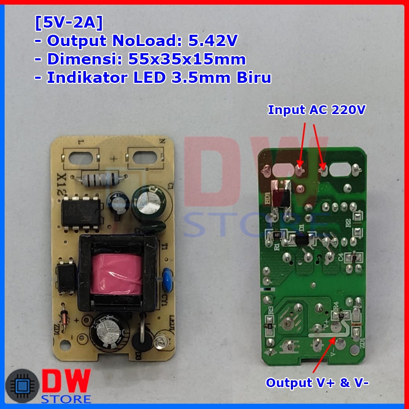 Jual PCB Modul Power Supply Adaptor 5V 9V 12V 15V 1A 1.5A 2A 3A 3.5A 4A 5A Berbagai Output ...
