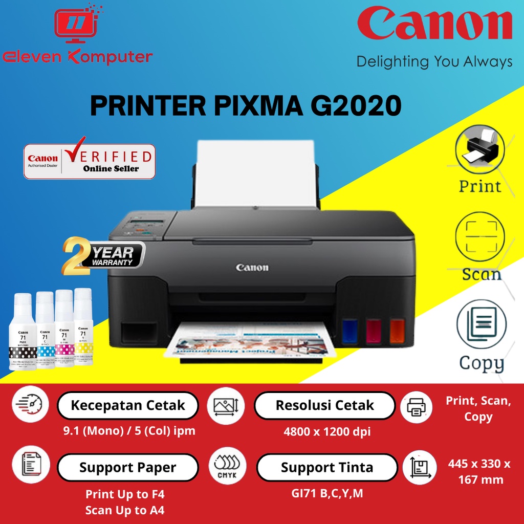 Jual PRINTER CANON PIXMA G2020 | Shopee Indonesia