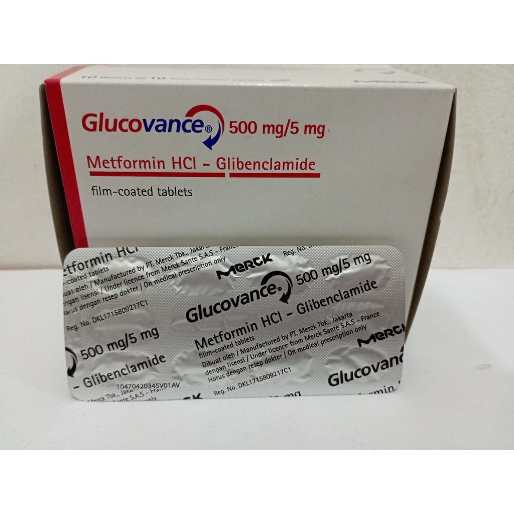 Jual GLUCOVANCE 5/500MG 1 STRIP 15 TABLET | Shopee Indonesia