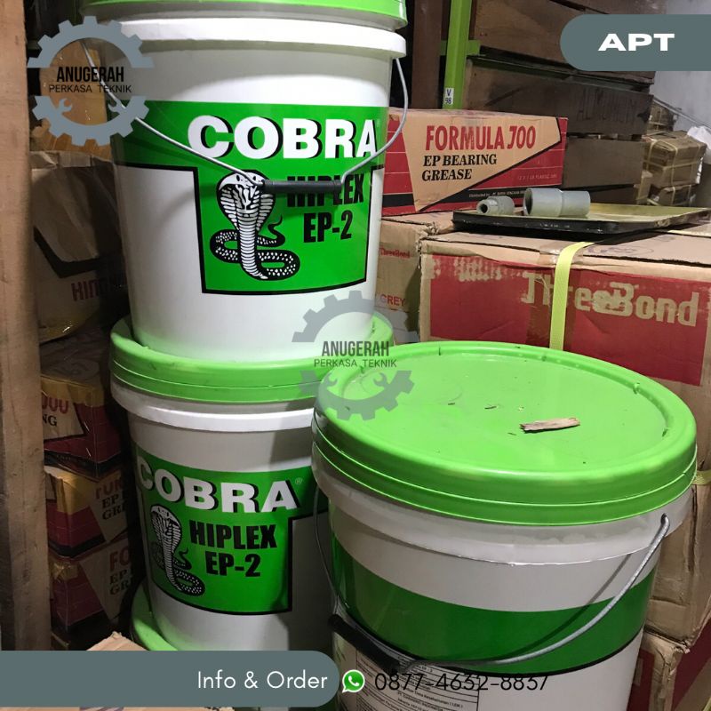 Jual Hi Temp Grease Gemuk Cobra Hiplex EP-3 Pail 15 kg | Shopee Indonesia