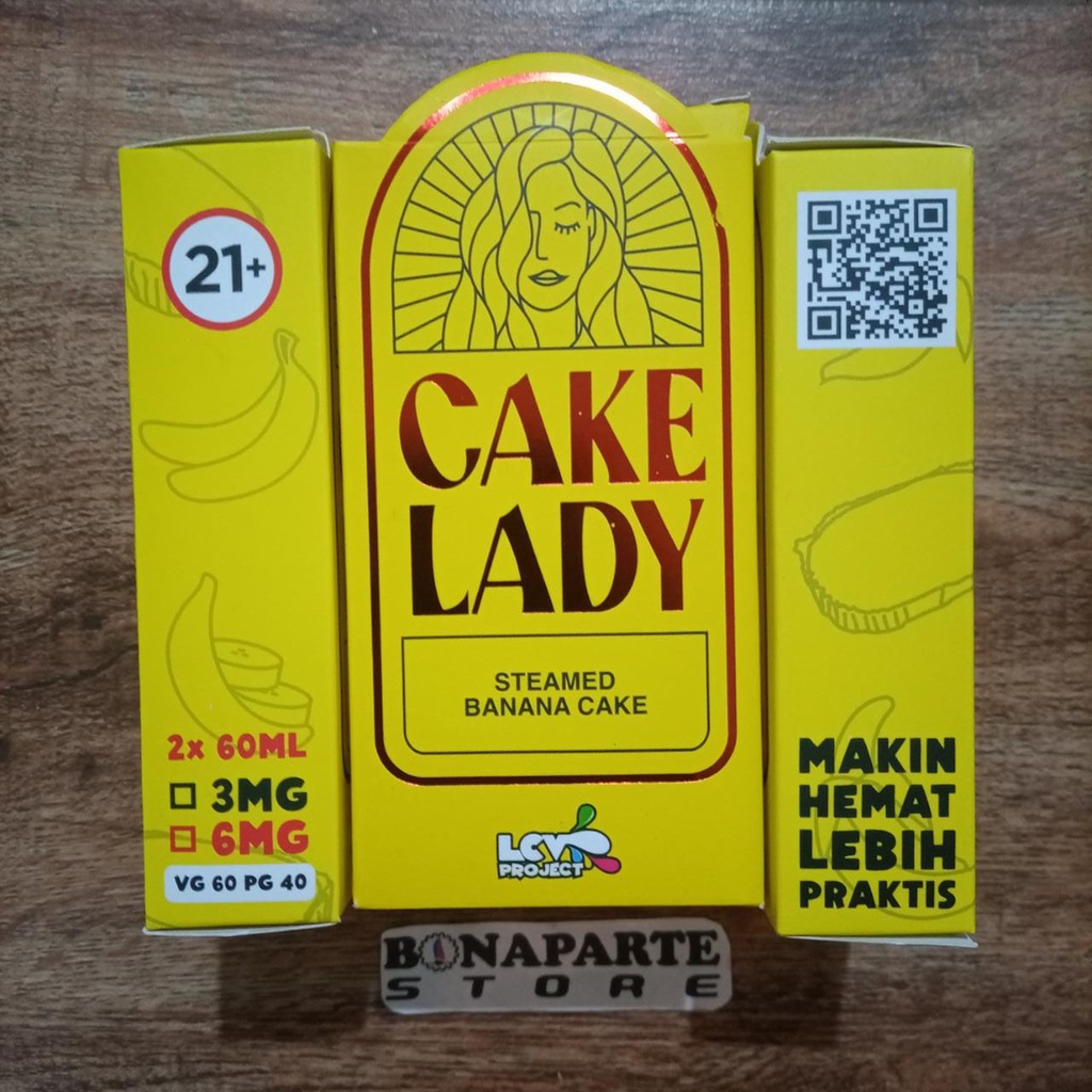 Jual Cake Lady Steamed Banana Cake 3MG 120ML / 2x60ML by LCV Cukai 2023 ...