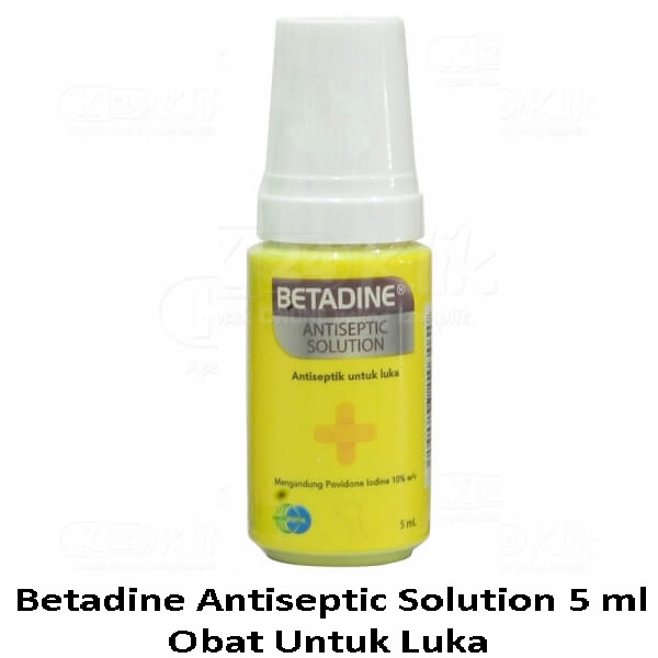 Jual Betadine Antiseptic Solution 5 ml - Betadin Antiseptik - Obat Luka ...