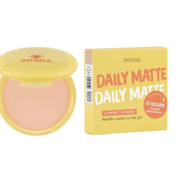 Jual Promo EMINA Daily Matte Compact Powder 11 gr | Shopee Indonesia