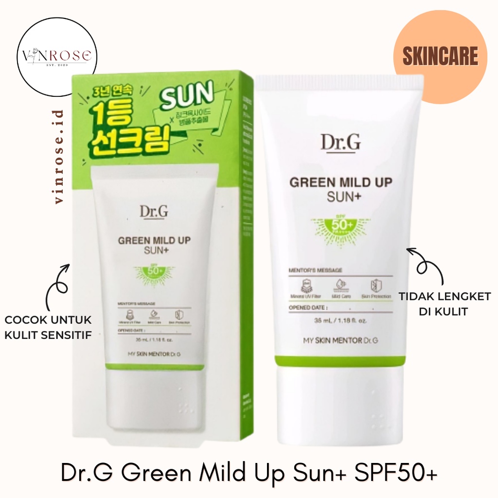 Jual Dr.G Green Mild Up Sun+ SPF50+/ Sunscreen Wajah | Shopee Indonesia