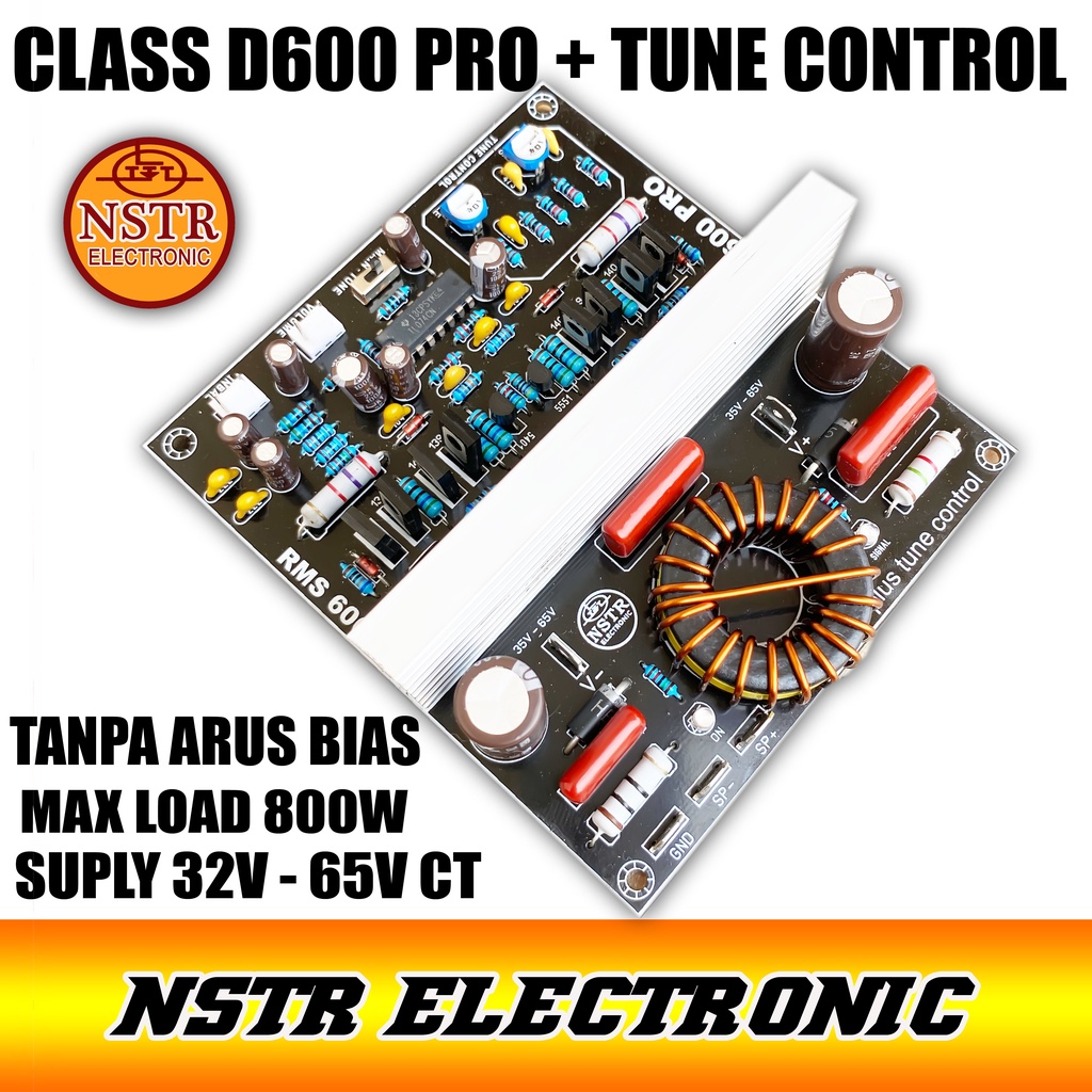 Jual CLASS D600 PRO DILENGKAPI TUNE CONTROL TANPA ARUS BIAS | Shopee ...