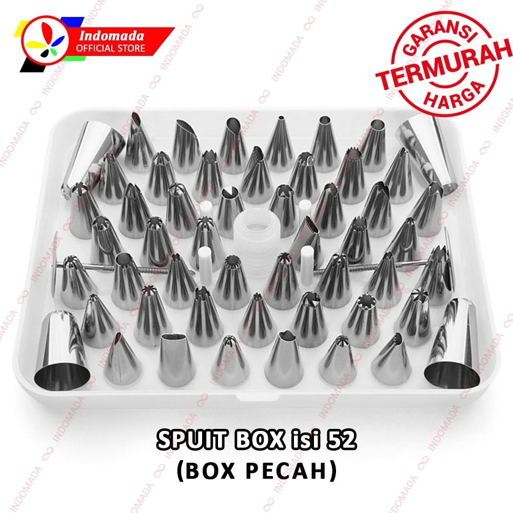 Jual Indomada Spuit Set (BOX PECAH) Kecil Besar 52 Pcs + 2 Paku + 1 ...