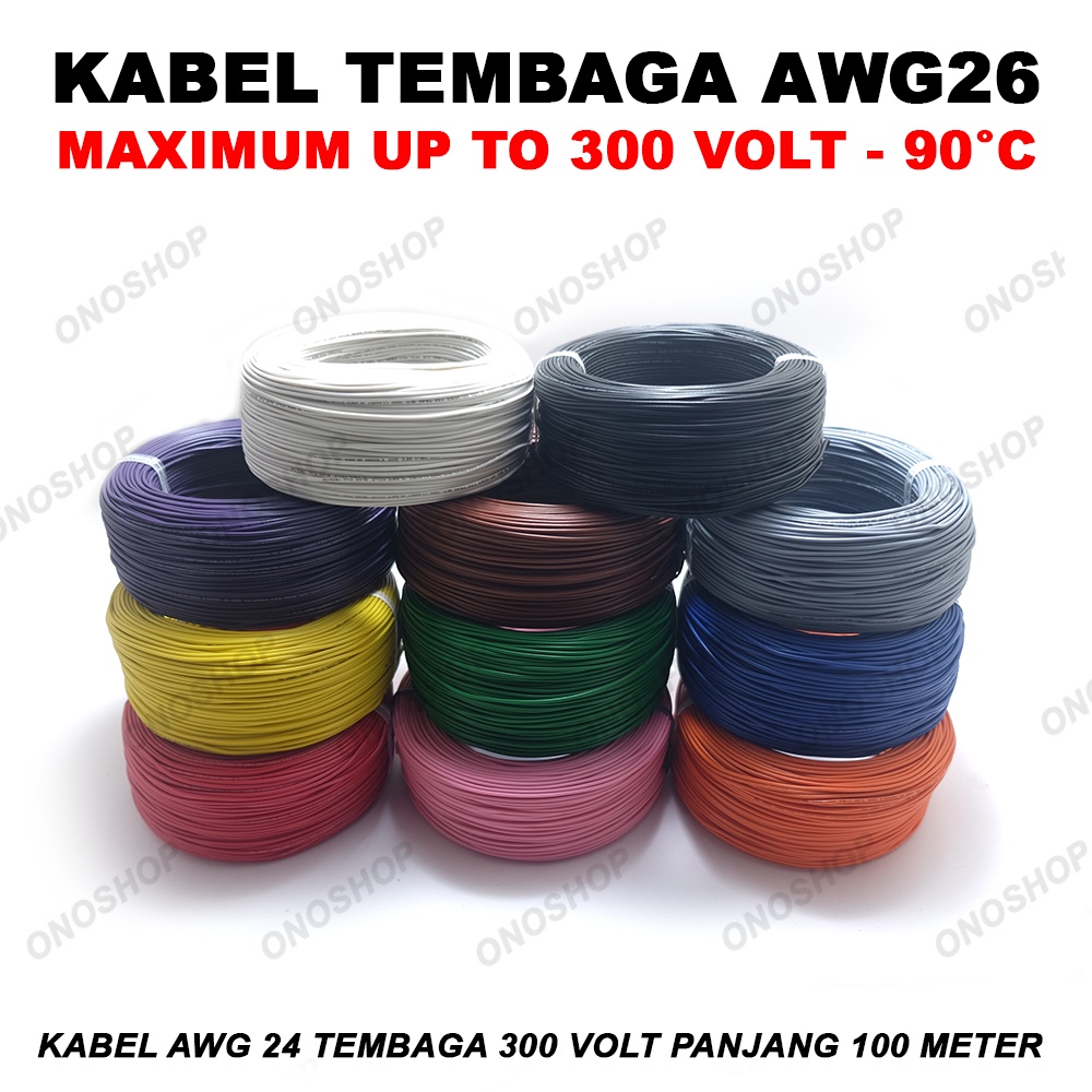 Jual Kabel AWG 26 Tembaga Putih ( 100 meter ) | Shopee Indonesia