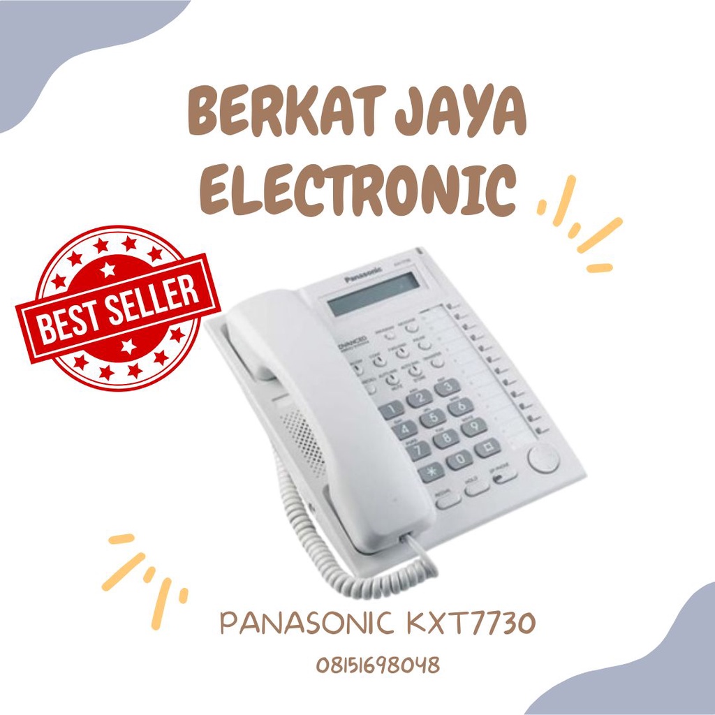 Jual Telepon Panasonic KX-T7730/KXA 7730(Seri Terbaru) | Shopee Indonesia