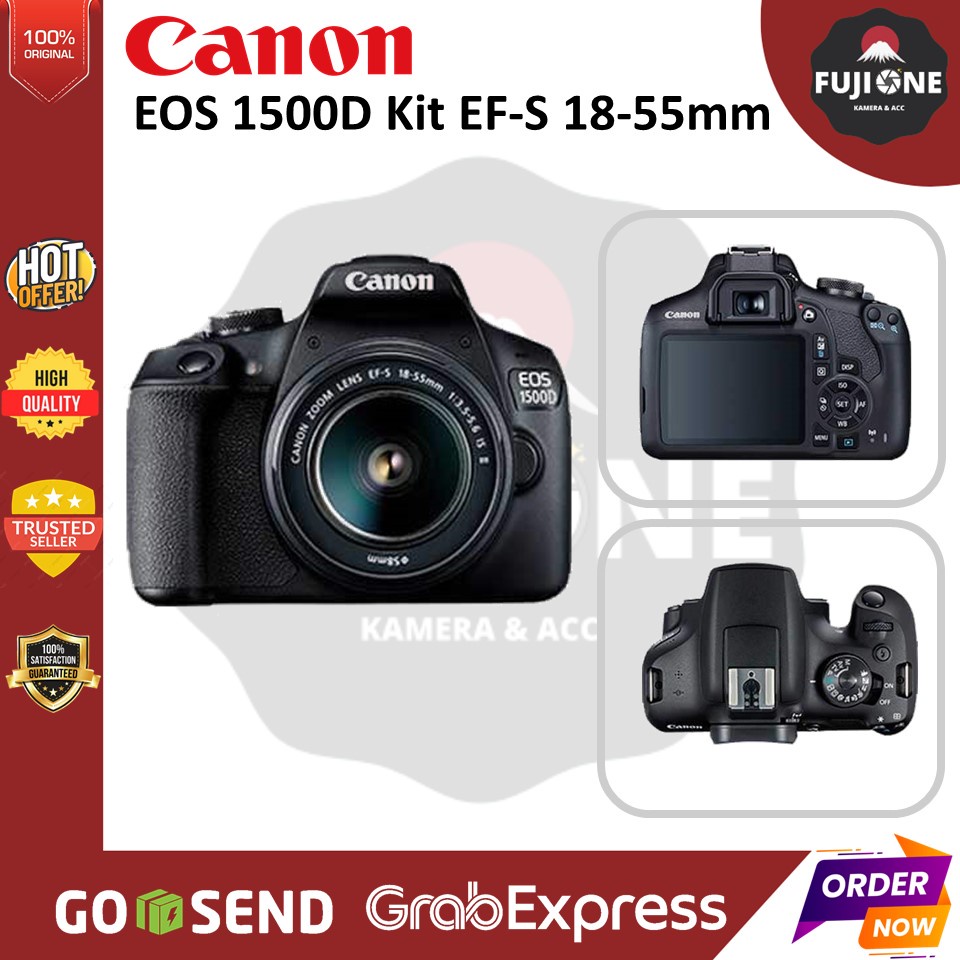 Jual Canon EOS 1500D Kit EF-S 18-55mm II | Shopee Indonesia