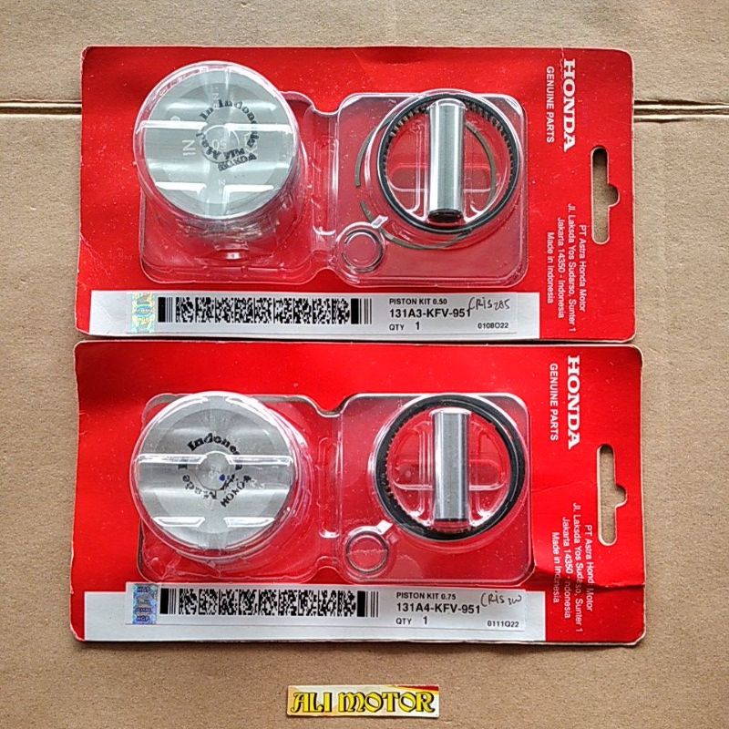 Jual Piston kit supra fit old new legenda OV.25,50,75,100 131A3-KFV-951 ...
