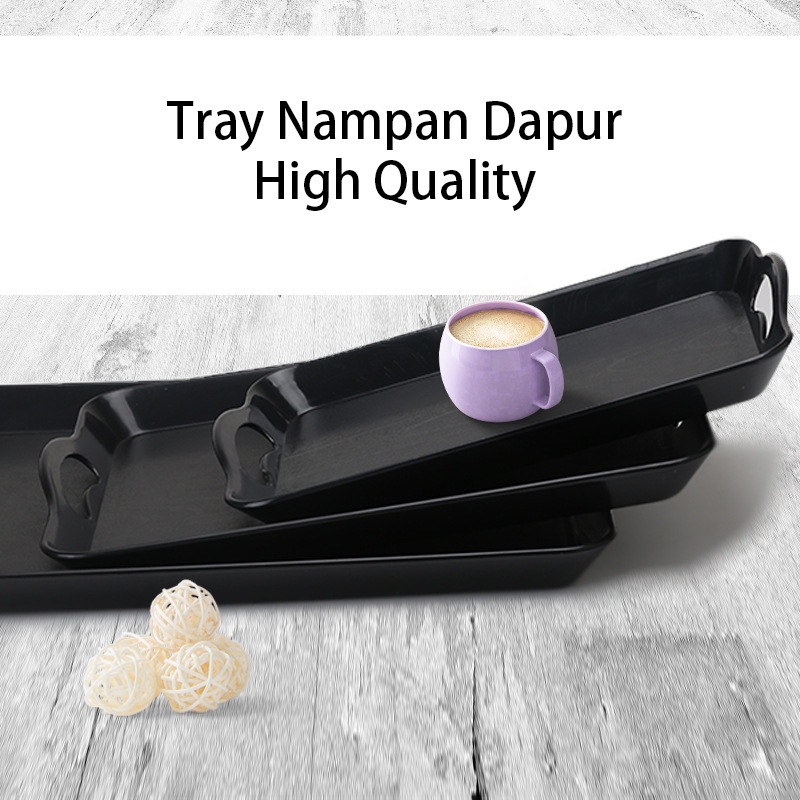 Jual 【ZEN】Nampan Baki Restoran Ukuran L Plate Storage Rectangular Tray ...