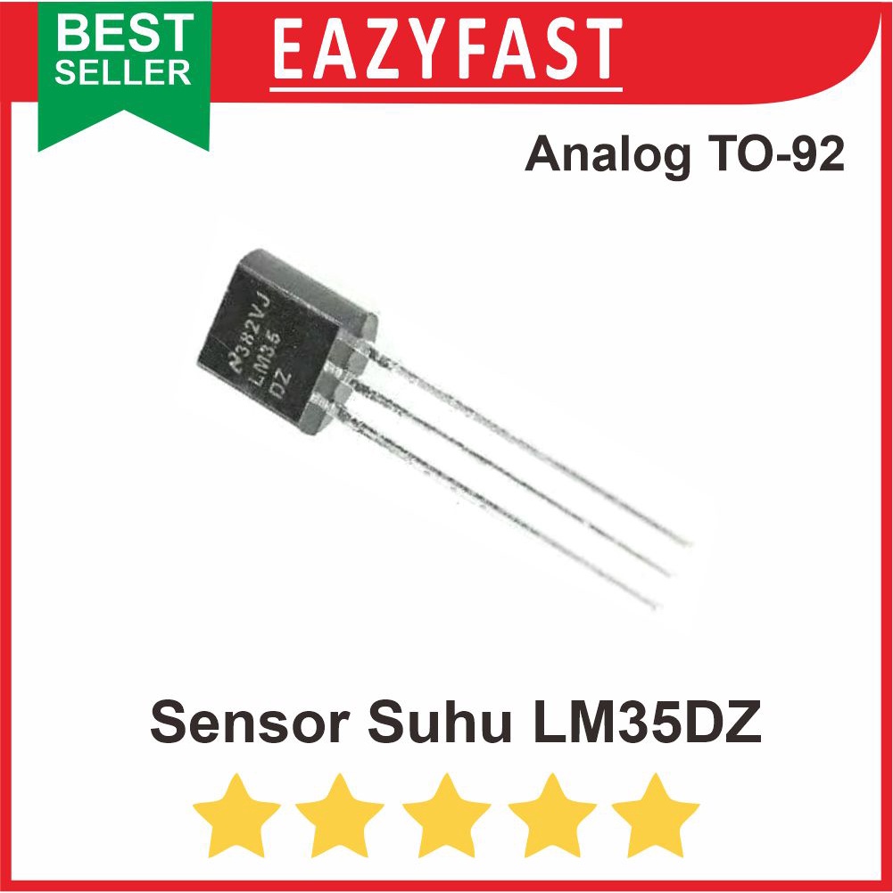 Jual LM35 LM 35 LM35DZ Temperature Suhu Sensor Analog Ruangan Arduino | Shopee Indonesia
