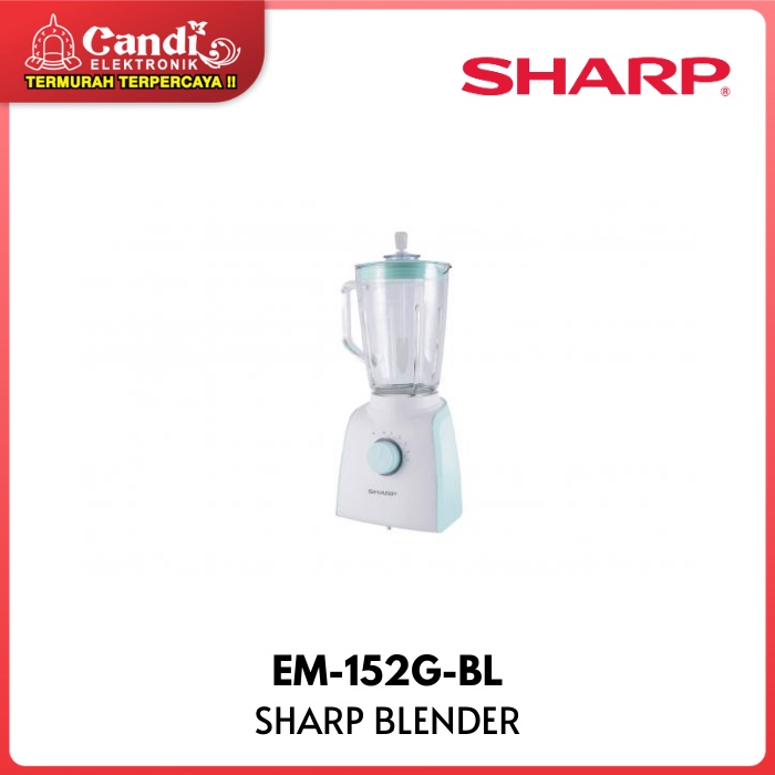 Jual SHARP Blender 5 Speed Selector 350 Watt EM-152G-BL | Shopee Indonesia