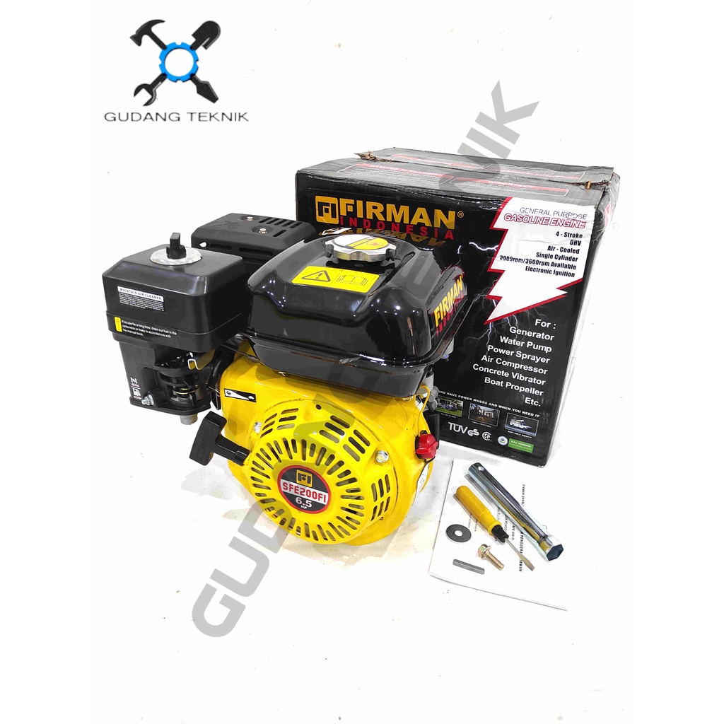 Jual Engine Penggerak Bensin SFE200FI 6.5HP 4Tak FIRMAN / Mesin Engine ...