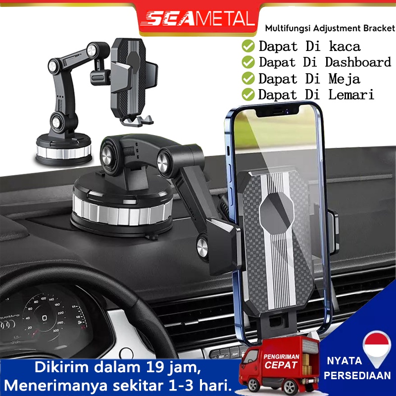 Jual SEAMETAL Holder Hp Mobil Dudukan Hp 4in1 Untuk Pemasangan Di ...