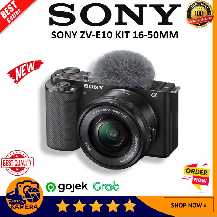 Jual SONY ZV-E10 Kit 16-50mm f/3.5-5.6 OSS Mirrorless Camera (Black ...