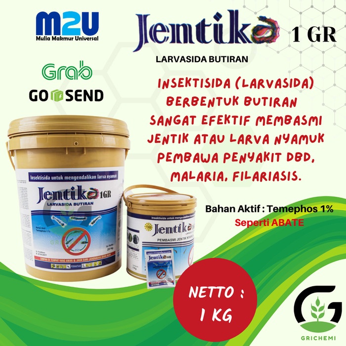 Jual OBAT JENTIK NYAMUK JENTIKA 1GR - 1 KG / LARVASIDA SEJENIS DENGAN ...