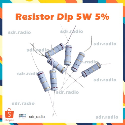 Jual Resistor Dip 0.33R ohm 5W 0R33 5 watt 5% | Shopee Indonesia