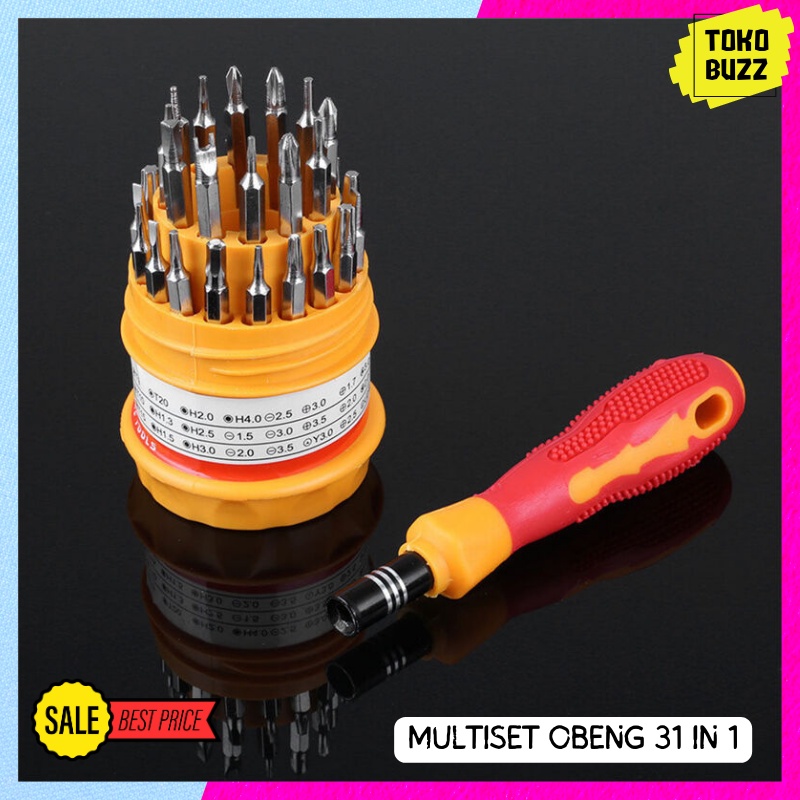 Jual OBENG MAGNET MULTI SET 31 IN 1 OBENG Service Handphone Laptop HP ...