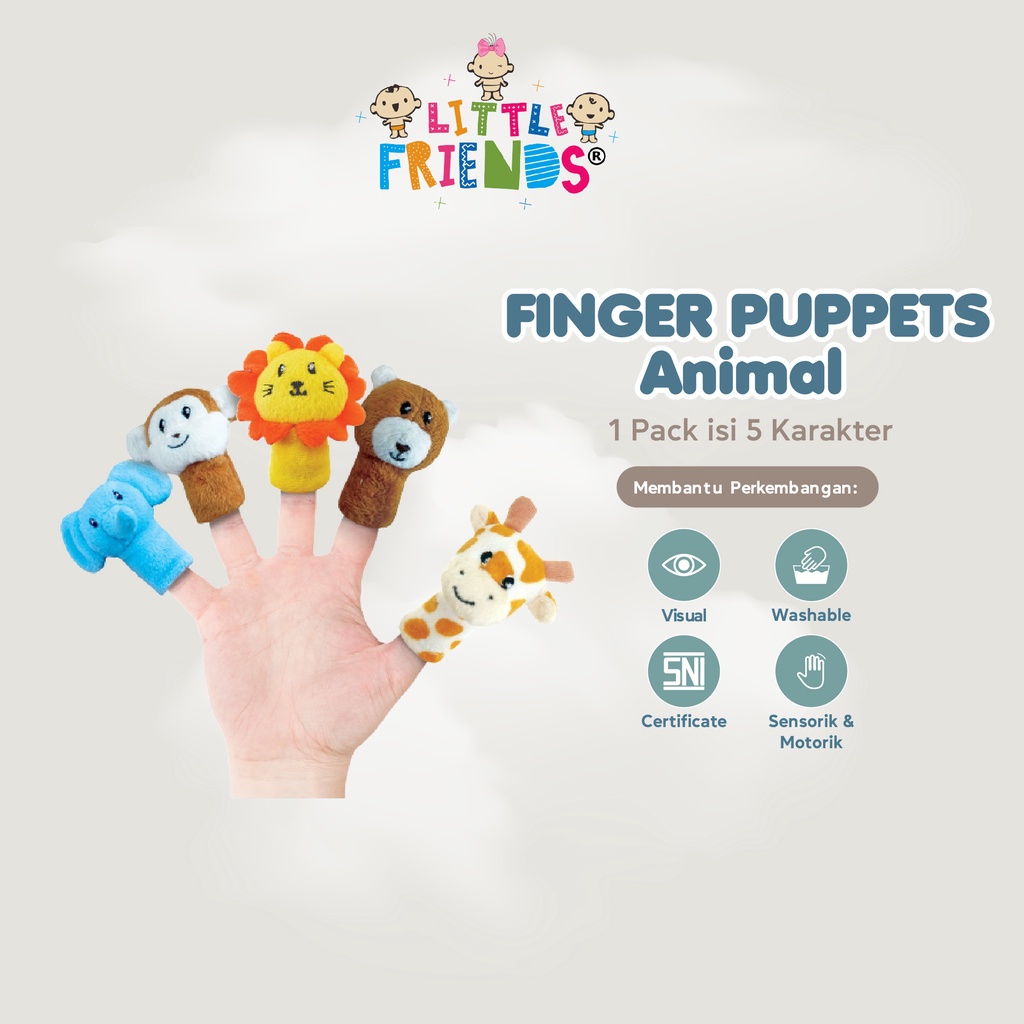Jual Boneka Jari Finger Puppets Karakter Animal Little Friends | Shopee ...