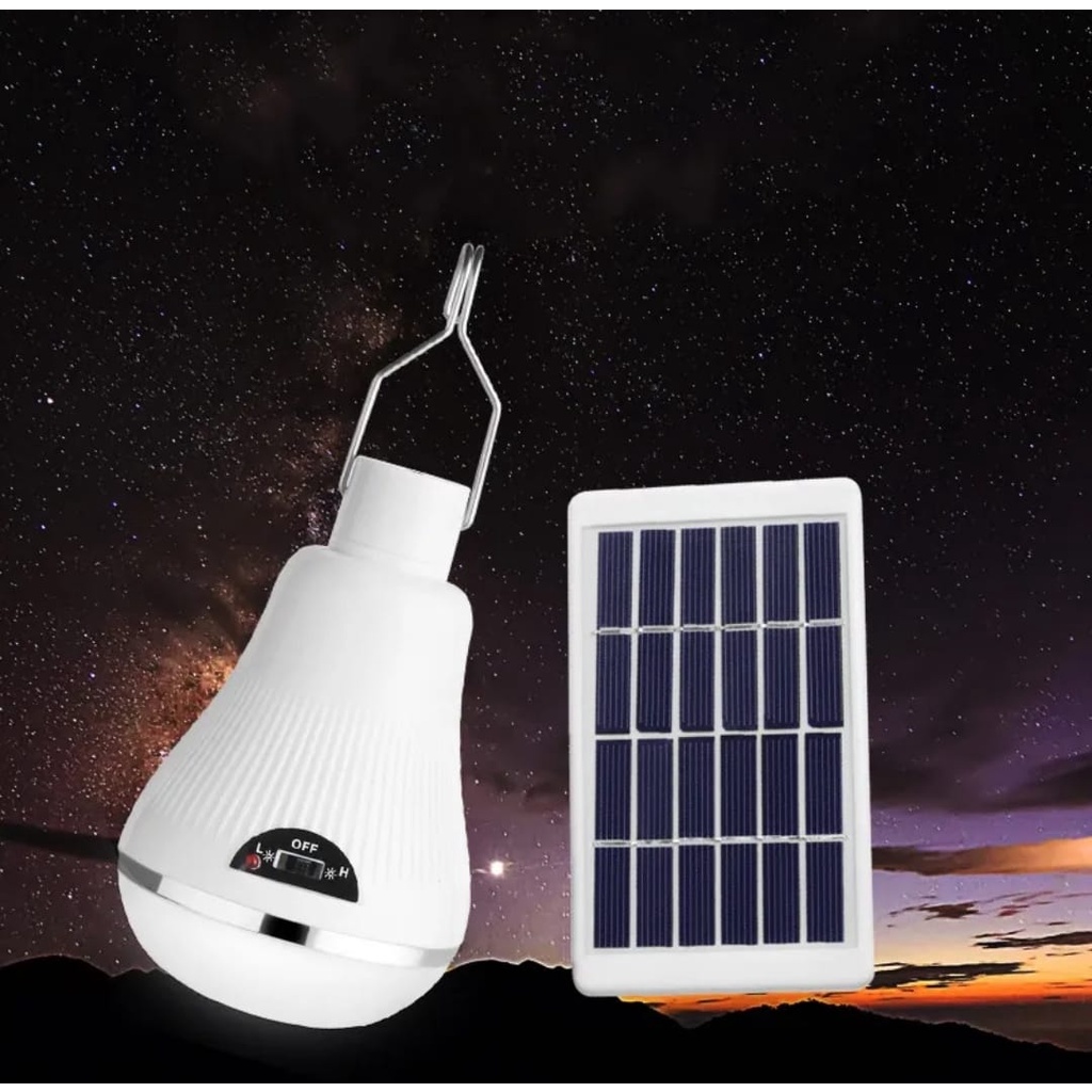 Jual Lampu Gantung Led Solar Panel Waterproof dinding GR20 Camping ...