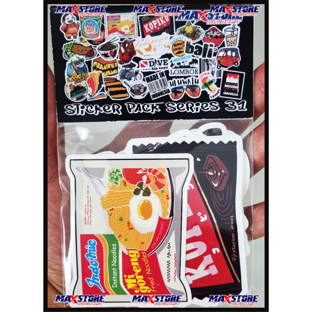 Jual sticker indonesia / sticker koper indonesia / stiker budaya ...