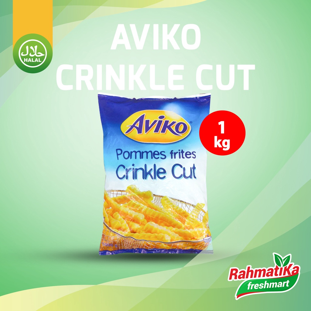 Jual AVIKO Kentang Goreng / Pommes Frites Crinkle Cut 1 Kg | Shopee ...