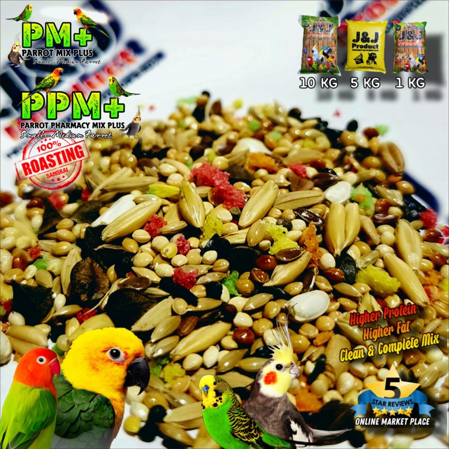 Jual Pakan Ternak Lovebird Parkit Falk J&J Parrot Pharmacy Mix Plus ...