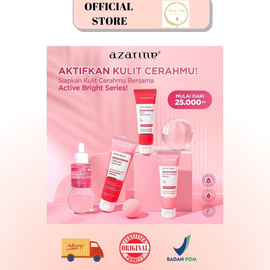Jual AZARINE Active Bright Series Treatment | Day Cream | Nutriful ...