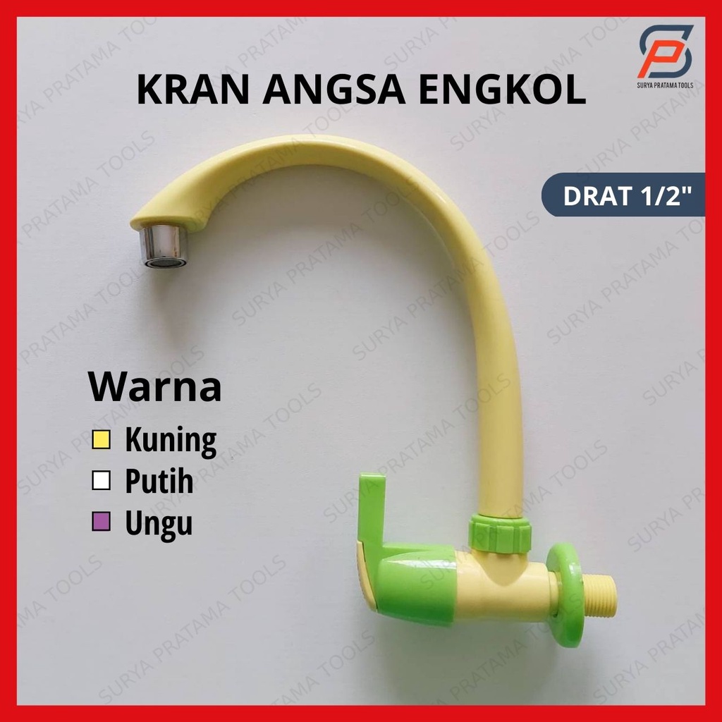Jual Kran Angsa Engkol Keran Air Cuci Piring Engkol PVC Plastik Nikken ...