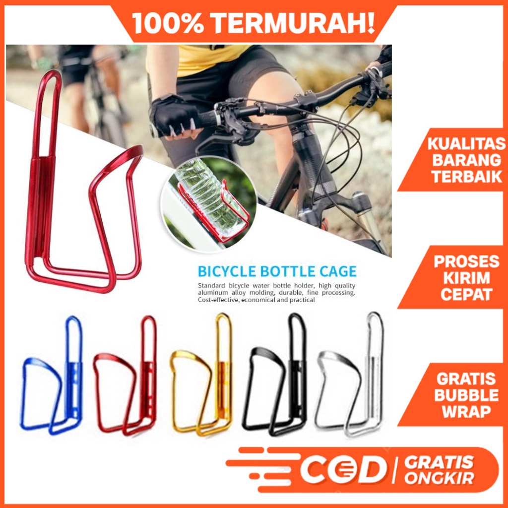 Jual Tempat Botol Minum Sepeda Alumunium Alloy Bottle Cage Holder Botol ...