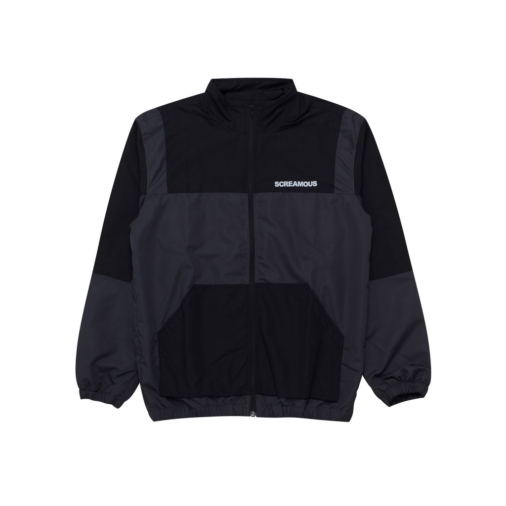 Jual Screamous Coach Jacket - JACKET JERIEL BLACK GREY | Shopee Indonesia