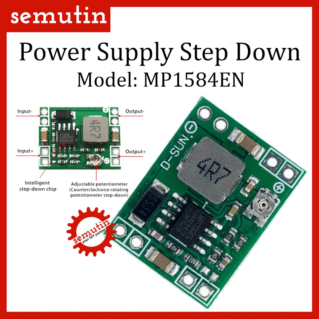 Jual Power Supply Step Down MP1584EN DC-DC LM2596 3A 24V to 12V 9V 5V 3V / Mini DC Adjustable ...