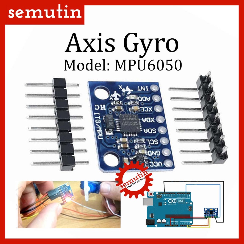 Jual Modul Axis Gyro MPU-6050 GY-521 / GY521 MPU6050 6DOF Module ...