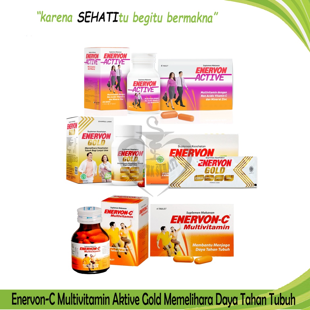 Jual Enervon C Botol 30 tablet Vitamin Daya Tahan Tubuh Enervon-C ...