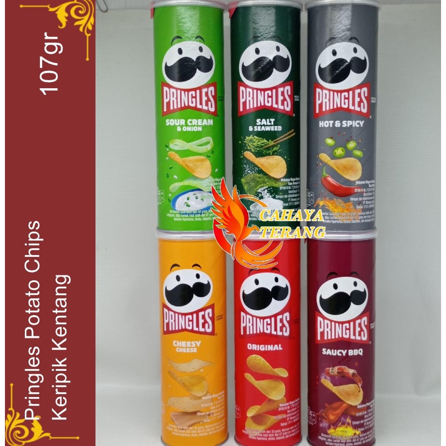 Jual Keripik Kentang Pringles Potato Chips 107gr 107 g All Varian ...