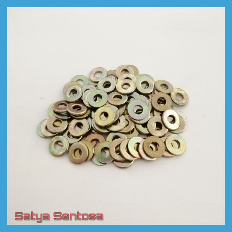 Jual Plat Ring Sekrup / Baut 5 mm (100 pcs) | Shopee Indonesia