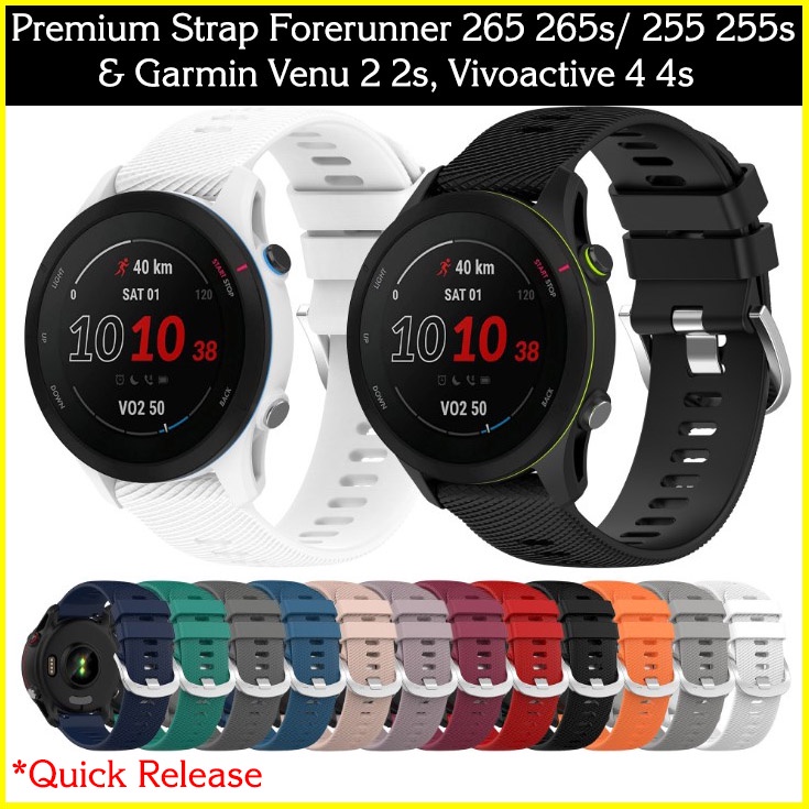 Jual Strap Garmin Forerunner 265 265s 255 255s 165 Venu Vivo Silicone ...