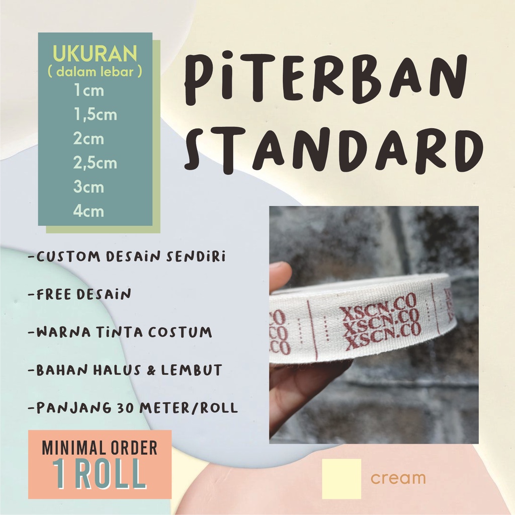 Jual Label sablon piterban standard | Shopee Indonesia