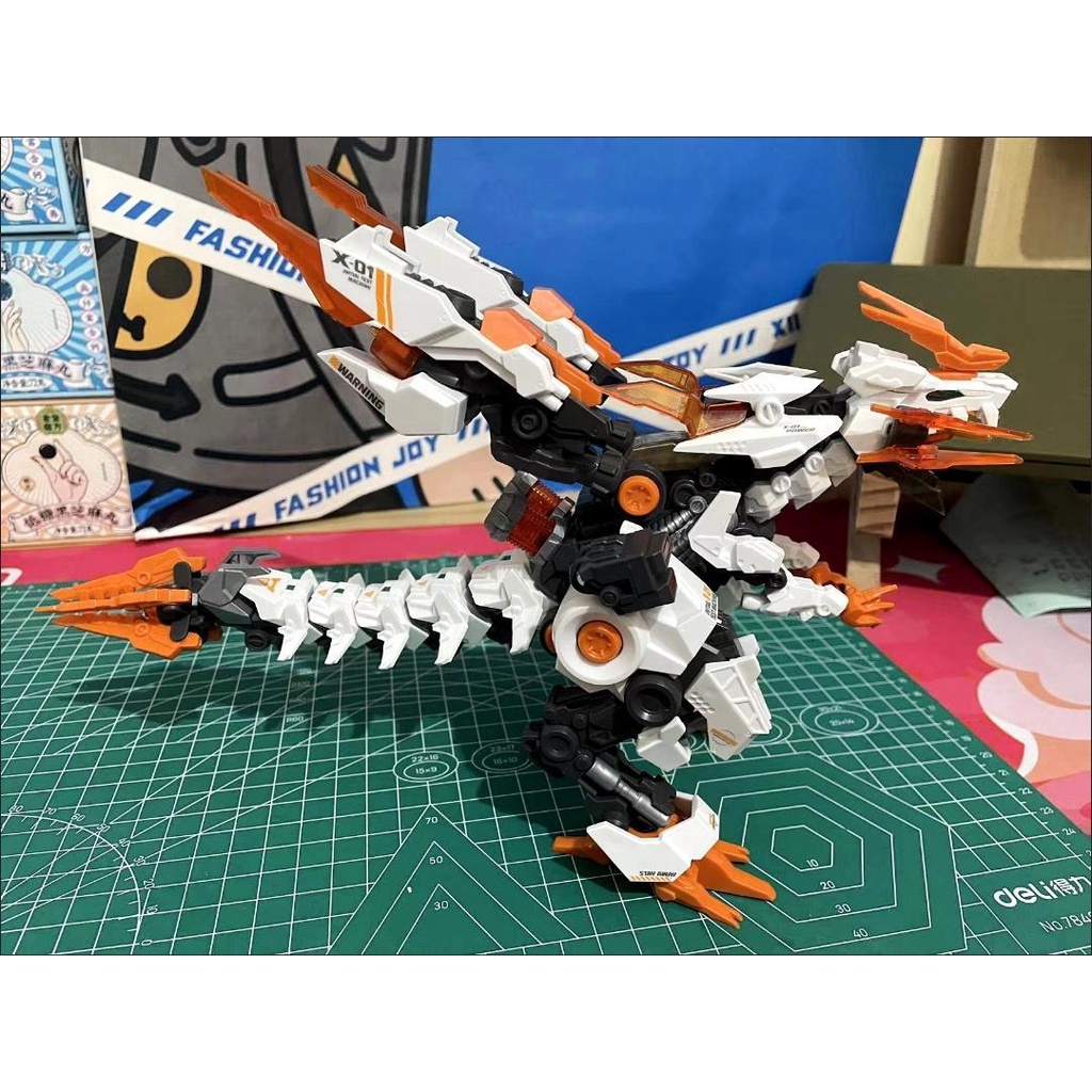 Jual Sun Queen X-01 Destiny Mecha ZOID Dino Plamo White Version ...