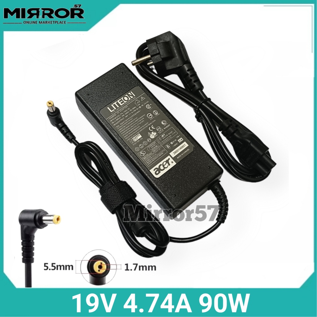 Jual Adaptor Laptop Acer PA-1900-32 ADP-90CD DB Charger Acer 19V 4.74A 90W | Shopee Indonesia