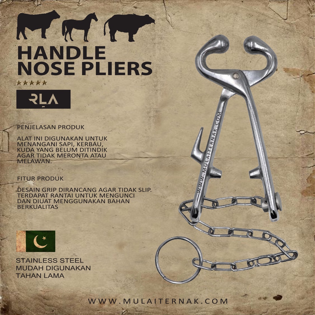 Jual Nose Bull Plier - Tang Penjepit Hidung Sapi - Kerbau - Kuda ...