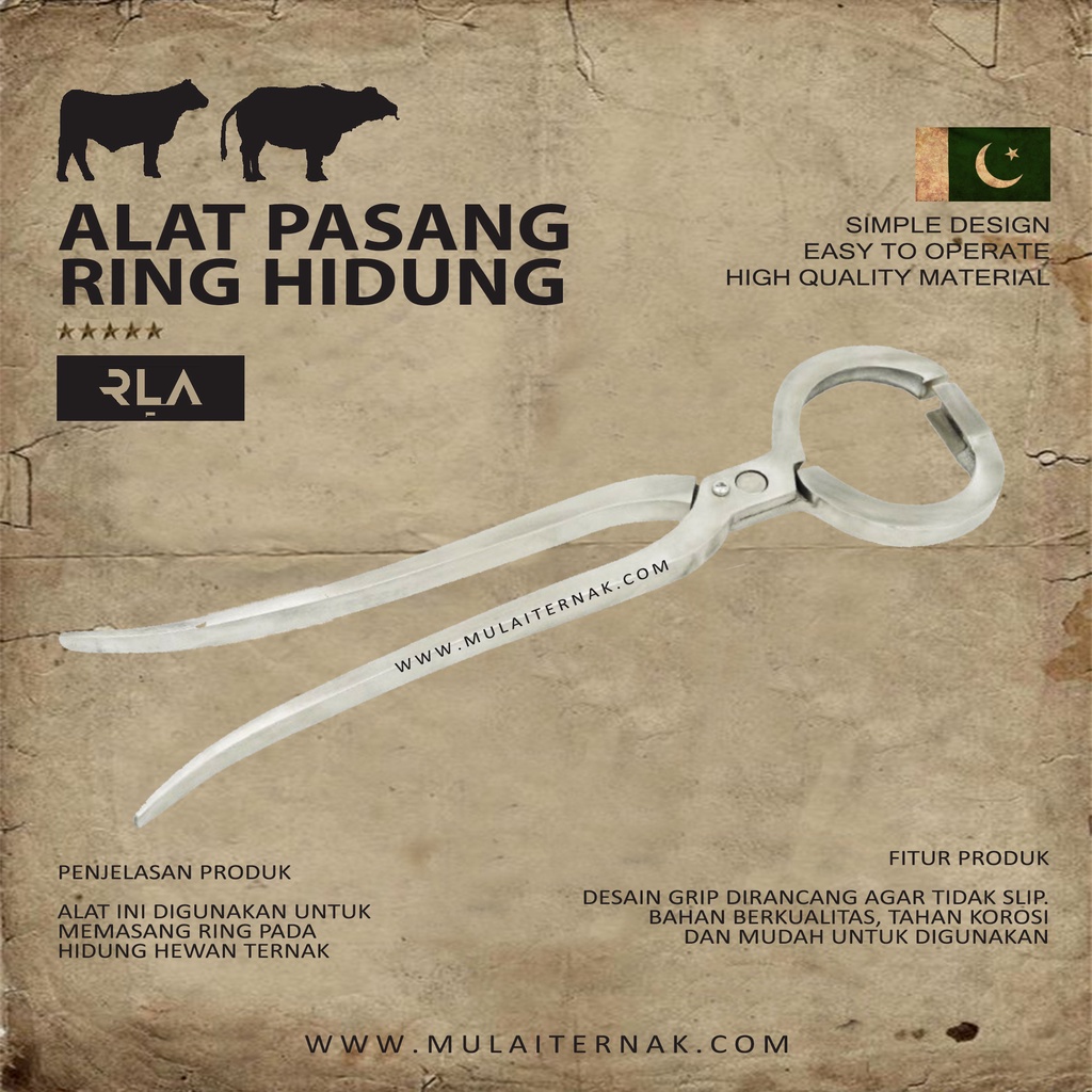 Jual Tang Tindik Hidung Sapi - Ring - Anting - Keluh - Tendok - Kerbau ...