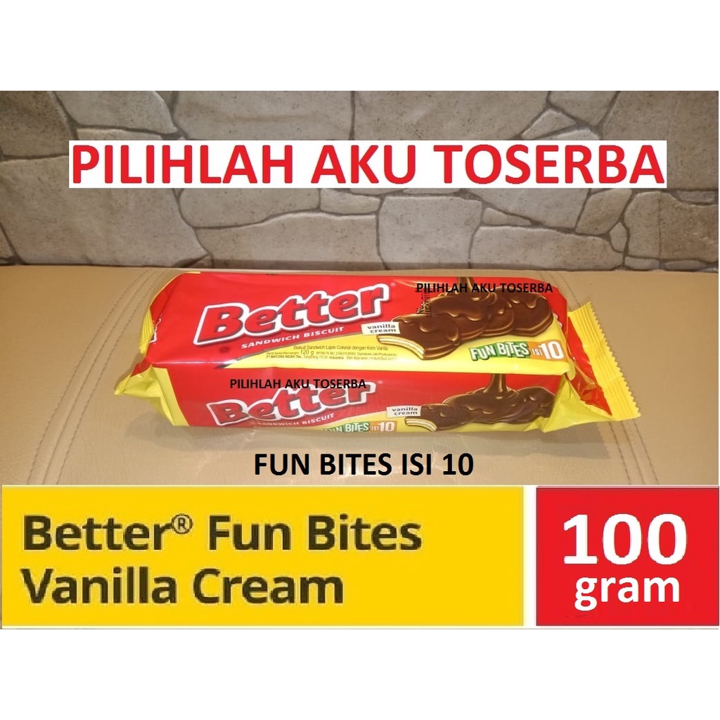 Jual Biskuit Roma Better Fun Bites Isi 10 Sandwich Vanilla Cream ...