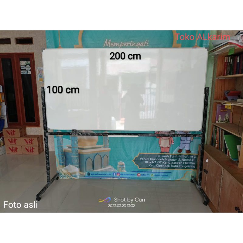 Jual Whiteboard kantor 100 x 200 cm Whiteboard Sekolah 200 x 100 cm ...