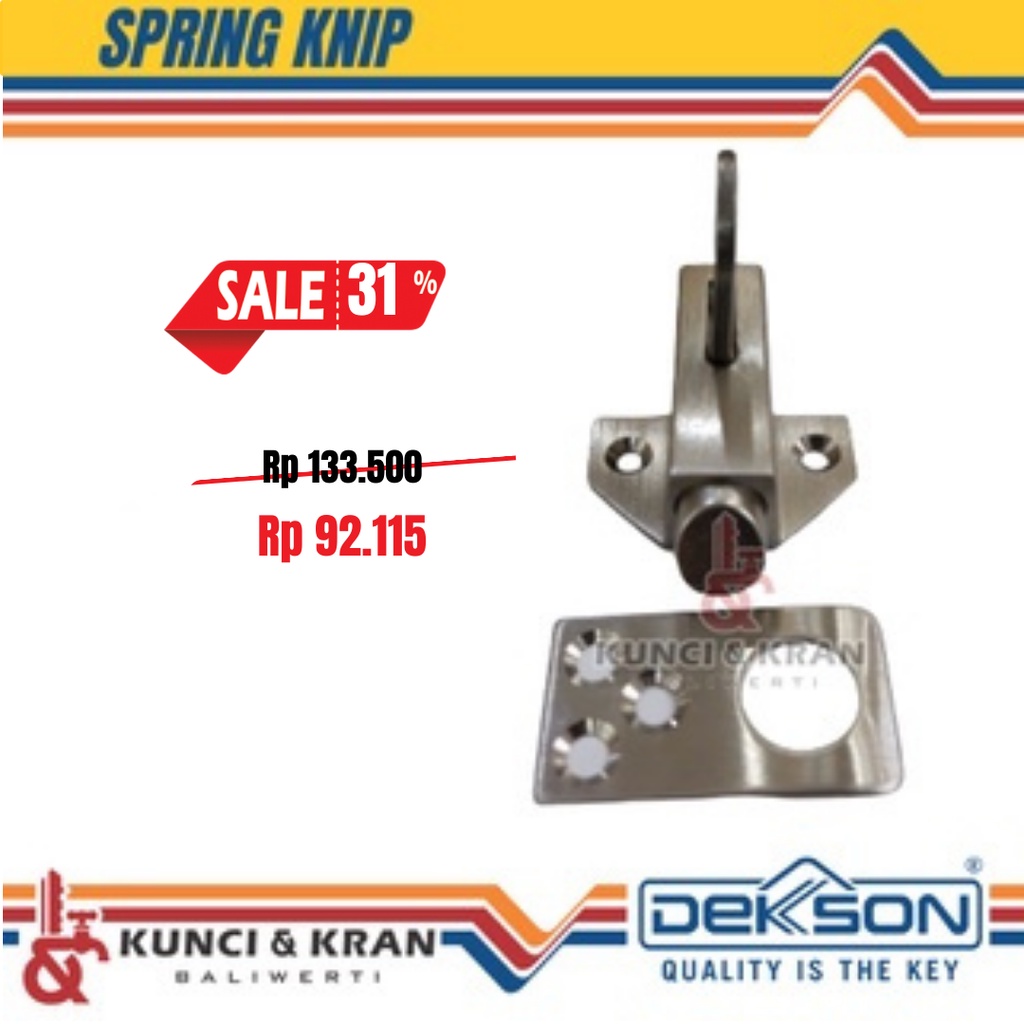 Jual Spring Knip Dekkson SK 028 SQ SN Kunci Jendela kotak Grendel ...